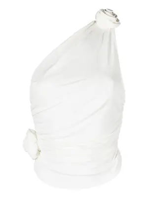Magda Butrym Draped One-shoulder Top - White