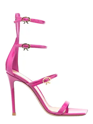 GIANVITO ROSSI Ribbon Uptown 105mm Leather Sandals - Pink