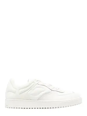 Emporio Armani Quilted Low-top Sneakers - Neutrals