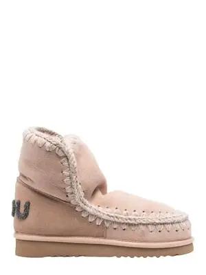 Mou Eskimo 18 Glitter Logo Ankle Boots Pink