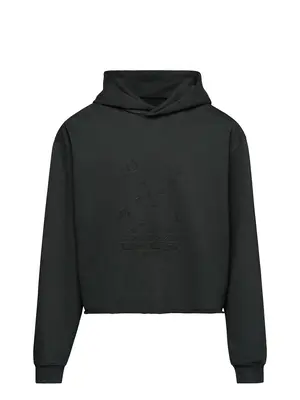MAISON MARGIELA Numeric Logo-embroidered Hoodie - Black