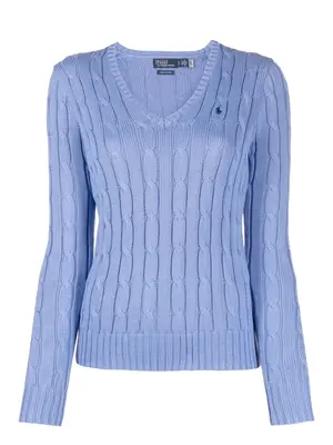 POLO RALPH LAUREN Cable-Knit V-Neck Sweater