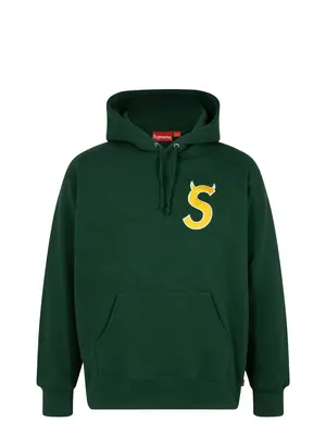 Supreme Logo Drawstring Hoodie - Green