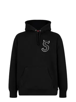 Supreme Logo Hoodie - Black