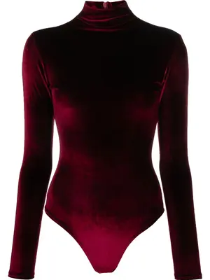 ATU BODY COUTURE Velvet Bodysuit - Red