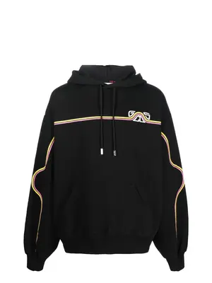 Gcds Logo-print Hoodie - Black