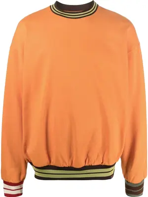 Jacquemus Le Lasso Stripe-trim Sweatshirt - Orange