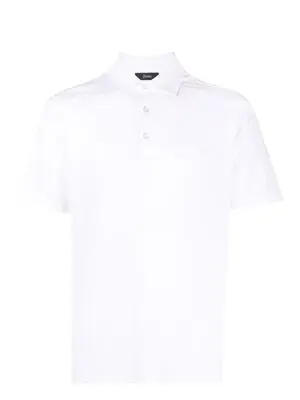 Herno Short-sleeved Polo Shirt White