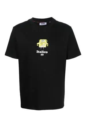 Gcds Graphic-print T-shirt - Black