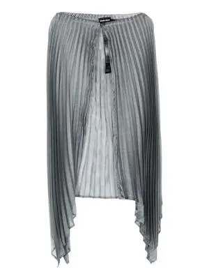 Giorgio Armani Fully-pleated Button Cape - Grey