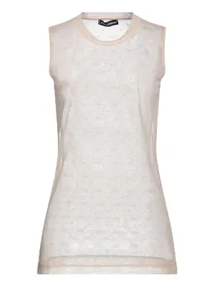 Dolce & Gabbana DOLCE & GABBANA Tulle Top Beige