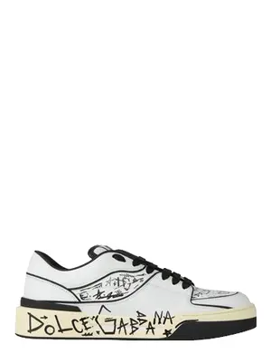 Dolce & Gabbana Leather Low-top Sneakers - White