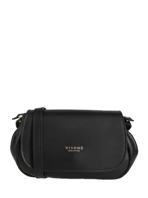 VISONE Calfskin Leather Cross-body Bag Black