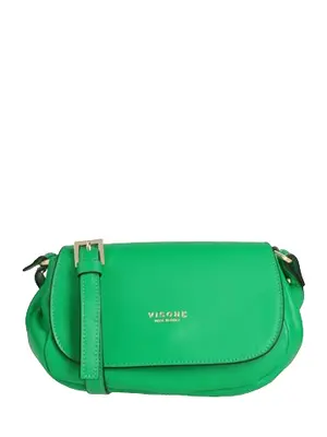VISONE Calfskin Leather Cross-body Bag Green