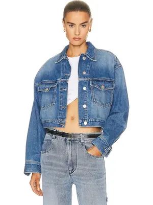 Isabel Marant Tadia Denim Jacket - Light Blue