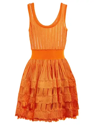 Alaïa Crinoline Minidress - Orange