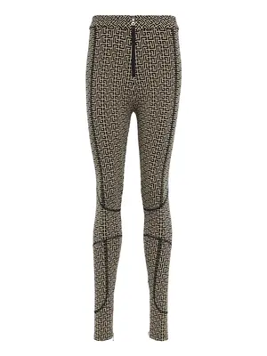 Balmain Monogram Knit Leggings - Multicoloured