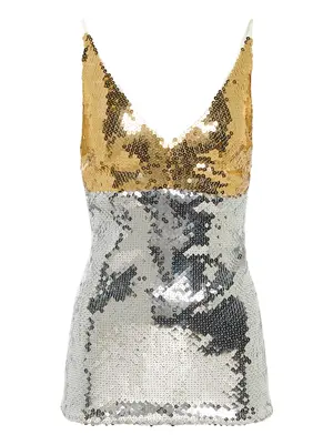 Victoria Beckham Sequined Top - Multicoloured