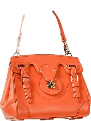 Ralph Lauren Ralph Lauren Soft Ricky 18 Calfskin Bag Clementine