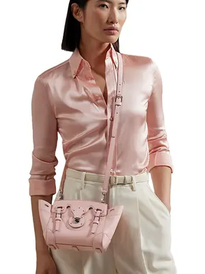Ralph Lauren Ralph Lauren Soft Ricky 18 Calfskin Bag Crystal Rose
