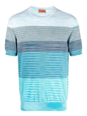 Missoni Striped Cotton T-shirt - White