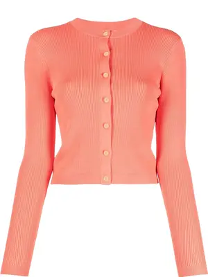 Ralph Lauren Button-up Rib-knit Cardigan - Orange