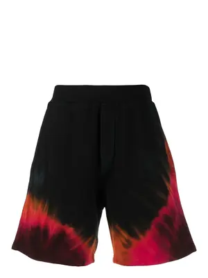 Dsquared2 Tie-dye Fleece Track Short - Black