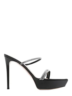 GIANVITO ROSSI Cannes 120mm Platform Sandals - Black