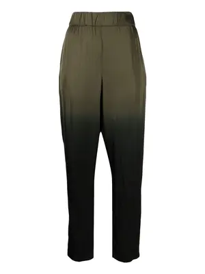 Raquel Allegra Gradient-effect Trousers - Green