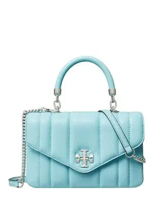 Tory Burch Mini Kira Top Handle Bag - Light Celeste