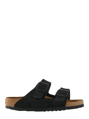 BIRKENSTOCK Arizona Suede Sandals - Black