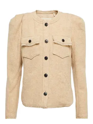 MARANT ETOILE Nelly Wool-blend Jacket - Beige