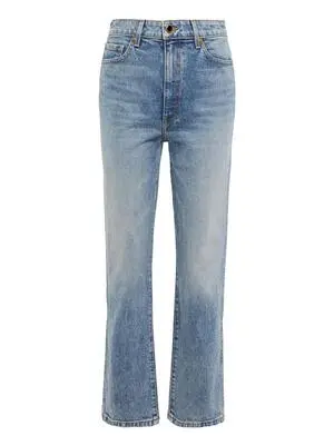 KHAITE Abigail High-Rise Straight Jeans