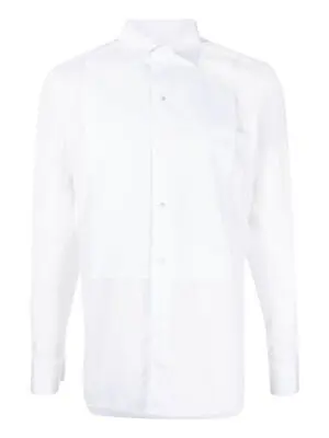 Zegna Panelled Evening Shirt - White