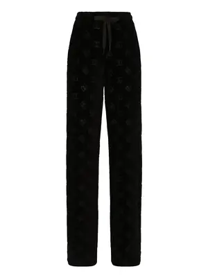 DOLCE & GABBANA Dg-logo Flocked Track Pants