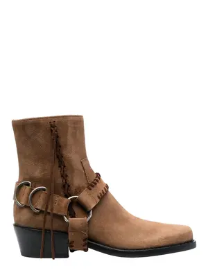 BUTTERO® Suede Ankle Boots - Brown