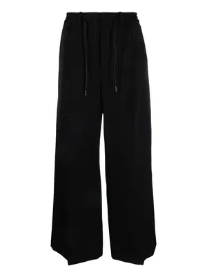 JUUN.J Pleated Wide-leg Trousers - Black