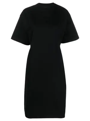 Balenciaga Hourglass Cotton T-shirt Dress - Black