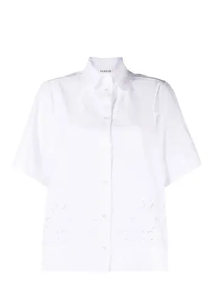 P.a.r.o.s.h Broderie Anglaise Shirt - White