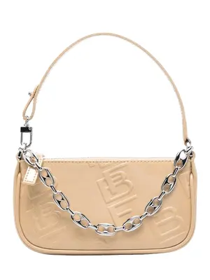 By Far Mini Rachel Embossed Shoulder Bag - Neutrals