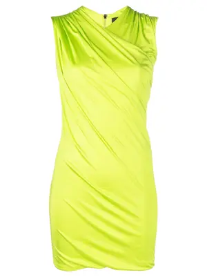 Versace Draped-effect Minidress - Green
