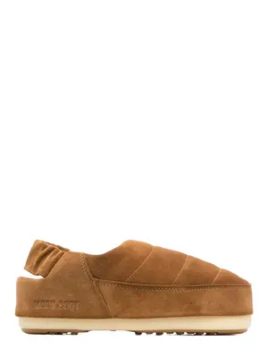 Moon Boot Evolution Suede Slippers - Brown