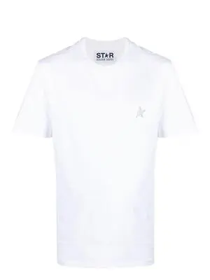 GOLDEN GOOSE Star-patch T-shirt - White