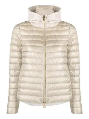 Herno Padded Zip-Fastening Jacket Neutrals