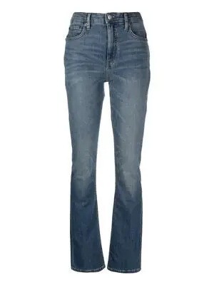 Ralph Lauren Stonewashed Bootcut Denim Jeans - Blue