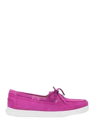 Geox Leather Loafers Purple