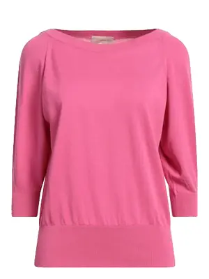 DRUMOHR Cotton Knit Lightweight Sweater Pink
