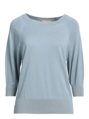 DRUMOHR Cotton Knit Lightweight Sweater Sky Blue