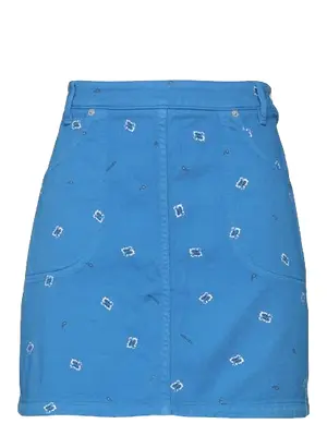 Kenzo Denim Flared Skirt - Blue