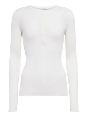 Gabriela Hearst Cashmere And Silk Top - White